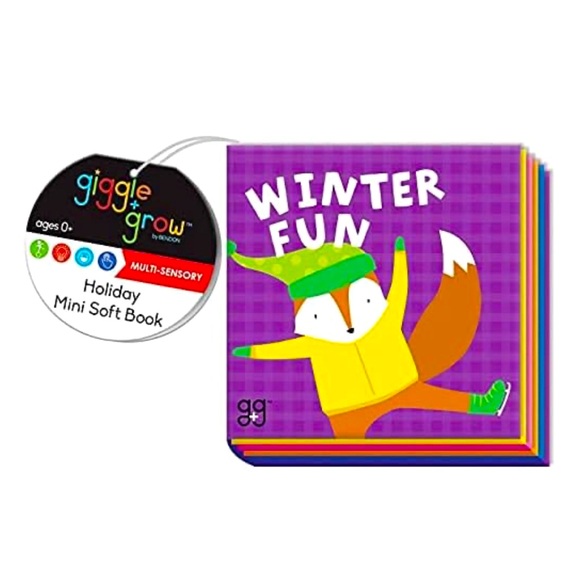 Giggle + Grow | Toys | Giggle Grow Baby Crinkle Book Winter Fun Early ...